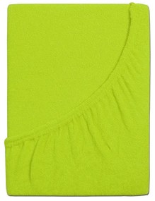B.E.S. - Petrovice, s.r.o. Prostěradlo Froté PERFECT - Svítivá zelená 180 x 200