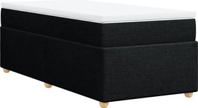 Box spring postel s matrací černá 90x190 cm textil 3285340