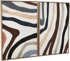 Obrazy v sadě 2 ks s rámem/na plátně 63x93 cm Astratto – Premier Housewares