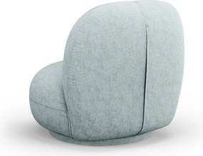 Světle modré otočné žinylkové křeslo Chuck – Micadoni