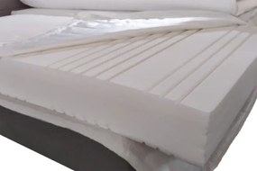 Kontinentální postel Emma Premium Home boxspring 200x160 sv. šedá s úložným prostorem