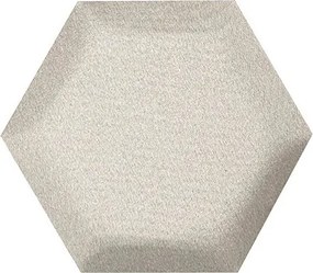 Čalúnený akustický panel nástenný Luna 33 cream hexagon - Hexagon 6x15 cm Egibi