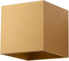 Nástěnné svítidlo SOLLUX QUAD 1 zlaté G9 1x8W bez žárovky SL.1183