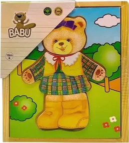SPARKYS BABU Šatní skříň medvědí slečna / Dřevo / od 18 měsíců