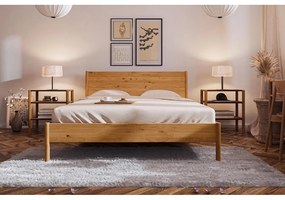 Dvoulůžková postel z dubového dřeva 160x200 cm Pola - The Beds