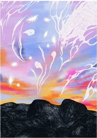Martu Hlavajová | Memento Mori Rám: Černý, Velikost: 70 x 50 cm