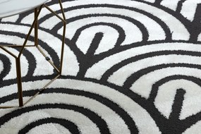 Dywany Łuszczów, Kusový koberec Mode 8629 cream/black, 200x290, bílá, černobílá, kancelář