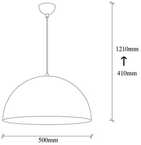 OPVIQ Závěsné světlo SIVANI bílé ø50 cm 892OPV1783