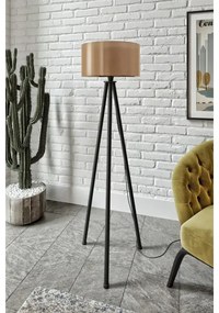 Stojací lampa AYD 1xE27/40W/230V černá/hnědá