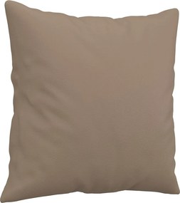 2dílná sedací souprava s polštáři cappuccino umělá kůže 3202164