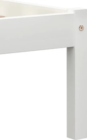 Rám postele bílý masivní borové dřevo 90 x 200 cm 283184