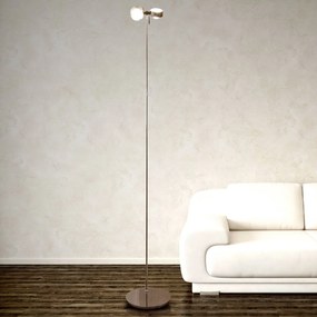 Flexibilní stojací lampa PUK FLOOR, chrom, 2 světla.