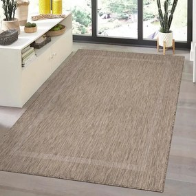 Kusový venkovní koberec Relax 4311 brown Kruh 120 cm průměr