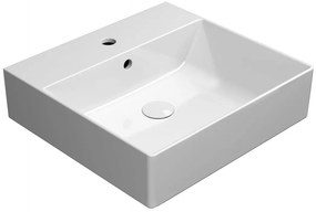 GSI KUBE X keramické umyvadlo 50 x 47 cm s přepadem Extra Glaze bílá 9430111