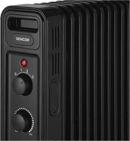 SENCOR SOH 3511BK černá / olejový radiátor / 2300W / 3 úrovně / 11 žeb