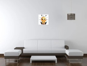 Gario Obraz s hodinami Včelka s mediky Rozměry: 40 x 40 cm