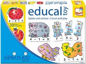 BINO Puzzle Hraj si a počítej / 60 dílků / od 3 let