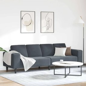 Pohovka do obývacího pokoje Tmavě šedá 250 x 77 x 76 cm 3335092