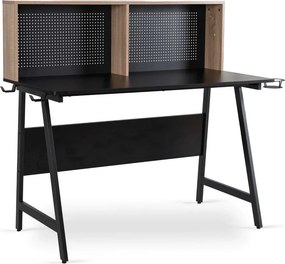 PC stůl Pikara, černá / dub sonoma