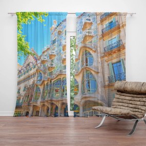 Sablio Závěs Barcelona Gaudi Casa Batllo 2: 2ks 140x250cm