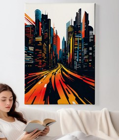 Obraz na plátně - Zlatá cesta do Los Angeles FeelHappy.cz Velikost obrazu: 60 x 90 cm