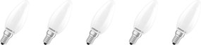 Osram LED žárovky »Base Retro«, 5 kusů (Clb40, E14, 470lm, 2700 K, matná)