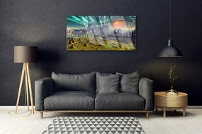 Obraz na skle Abstrakce Umění 125x50 cm