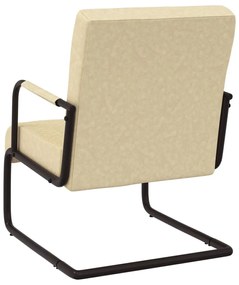 vidaXL Konzolová židle krémová umělá kůže