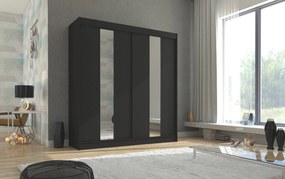 ADRK Furniture Posuvná skříň s zrcadlem BALTON 200 ADRK-SW-BAL-B-200