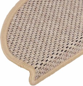 Samolepicí rohože na schody Sisal-Look 30 ks světle béžová 3365880