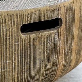 Přenosné ohniště s jiskrovou clonou průměr 45 cm, dekor dřeva 842-310V00BN