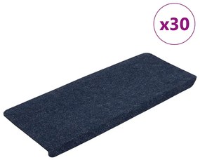 Samolepicí podložky na schody 30 ks Modrá 65x24,5x3,5 cm 3365919