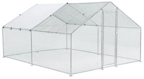 Juskys Venkovní klec pro slepice - 3x4x2m