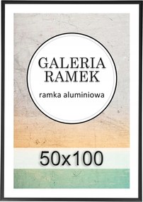 Rámeček na fotografie 50x100 cm Rámeček černý hliníkový fotorámeček