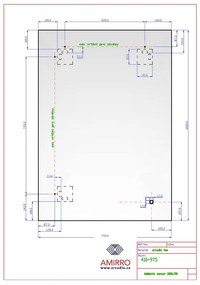 Zrcadlo do koupelny s LED osvětlením - 100 x 70 cm se senzorem - Ambiente