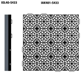 Dlaždice Mosaic 39,7x39,7 cm Prosperplast Počet: Okraj pro dlaždice - 20 ks v balení