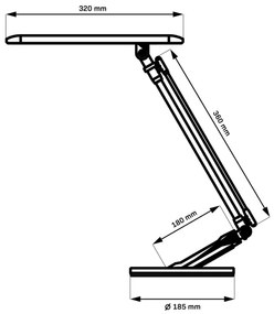 LED Stmívatelná dotyková stolní lampa OPTIMUM LED/7W/230V 3000/4000/6000K