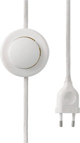Krémová stojací lampa z materiálu bouclé (výška 119 cm) Philo – Ellos Home