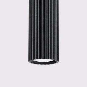 Závěsné svítidlo SOLLUX KARBON 3L černá GU10 3x10W bez žárovek SL.1575