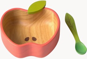 Sada ručně vyrobené misky se lžičkou Pepa the Apple, 2 díly