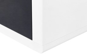 TV stolek bílý/černý SPOKAN Beliani