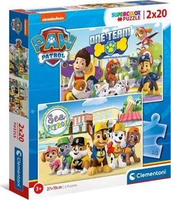 Clementoni PUZZLE Tlapková patrola: Jsme tým / 2x20 dílků / od 3 let