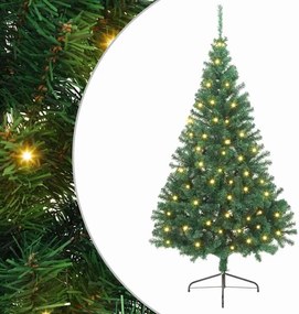 Umělý osvětlený vánoční stromeček Zelená 240 cm PVC 3397033