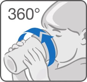Dětský hrníček Magic NUK 360° s víčkem light blue