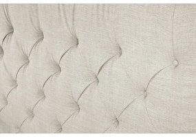 Massive home | Postel PARIS CHESTERFIELD 180x200cm lněná látka béžová