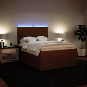 Box spring postel s matrací růžová 140x190 cm samet 3294639