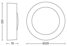Philips 17465/30/P7 - LED RGB Venkovní svítidlo Hue DAYLO LED/15W/230V IP44