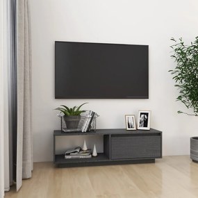 TV stolek šedý 110 x 30 x 33,5 cm masivní borové dřevo