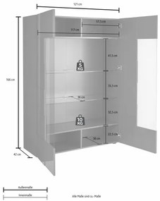 Vitrína SERIAN antracit