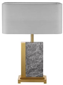 Zlato-šedá stolní lampa Elegancia